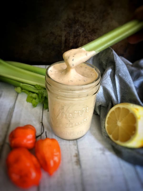Habanero Ranch Dressing & Sauce (Whole30, Paleo, Keto, Vegan)
