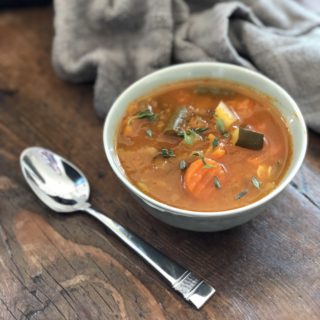 Vegetable Minestrone Soup | No Pasta, No Beans!
