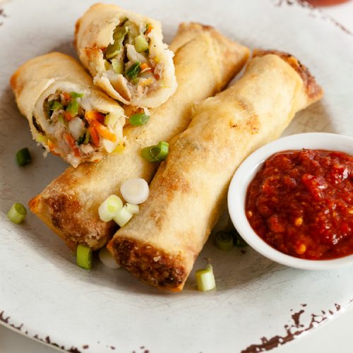 Air Fryer Frozen Egg Rolls (In 15 Minutes or Less!)