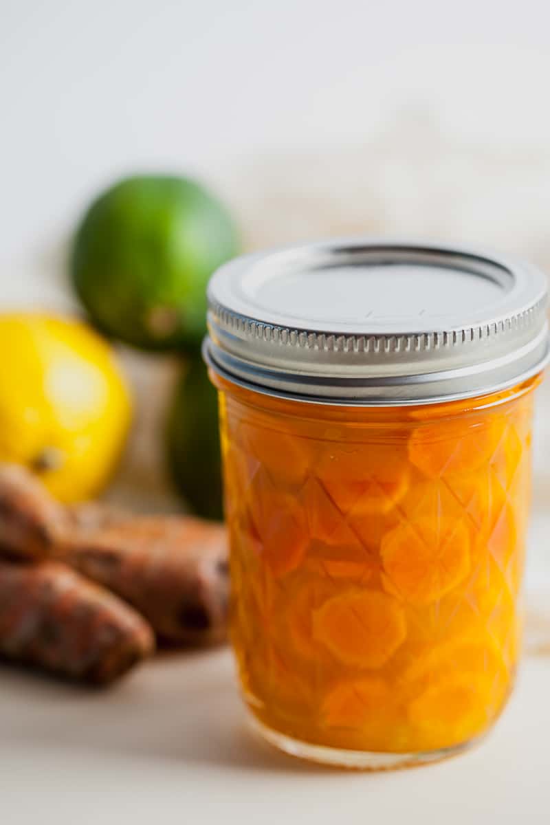 Citrus Pickled Turmeric | Fridge Pickled In Just One Week!