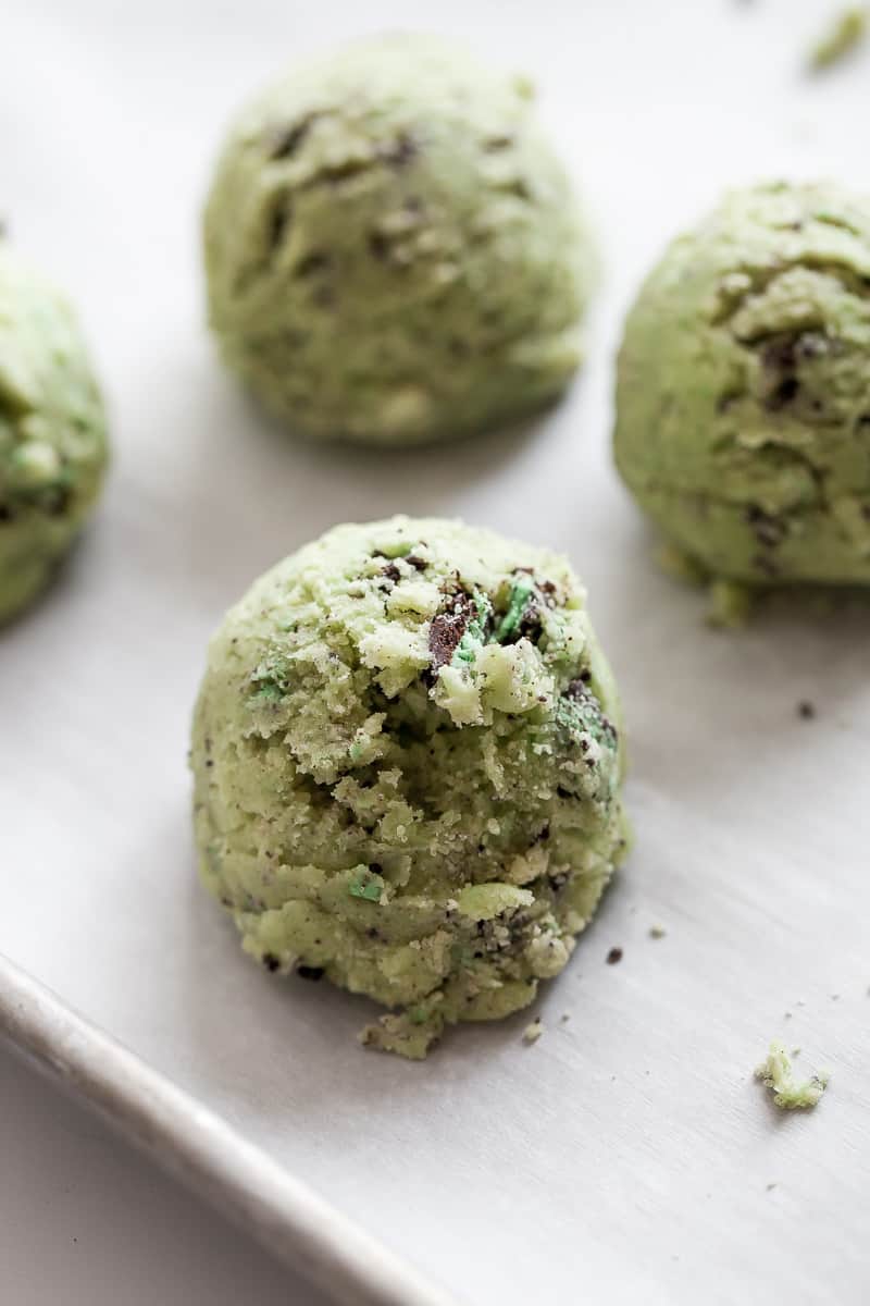 Oreo Shamrock Shake Cookies (Chewy & Minty!)